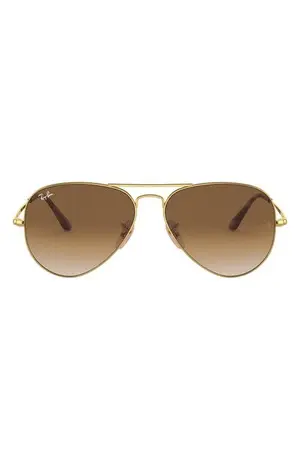 Ray-ban Aviator Metal Ii 62mm Gradient Sunglasses - Gold
