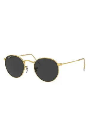 Ray-ban 47mm Polarized Round Sunglasses