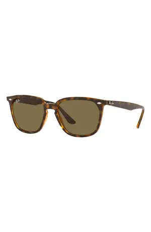 Ray-ban 55mm Round Frame Sunglasses - Havana/dark Brown