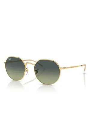 Ray-ban 51mm Round Sunglasses - Gold Flash