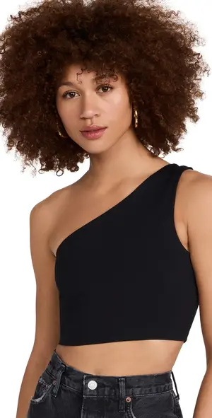 Susana Monaco Essential-shoulder Crop Top One-color