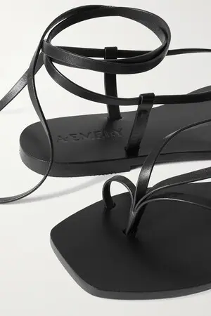 A.emery Nolan Leather Sandals - Black