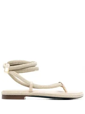 Patrizia Pepe Wraparound Rope Sandals