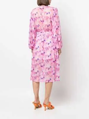 Patrizia Pepe Floral Print V-neck Dress