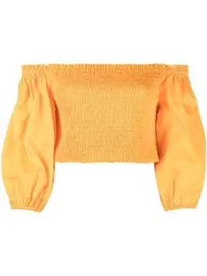 Patrizia Pepe Off-shoulder Smocked Top