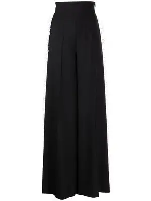 Rochas Ruffle Wide-leg Trousers