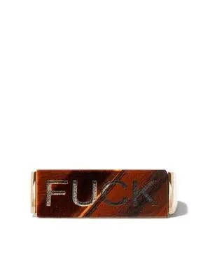 Luis Morais 14kt Yellow Tiger Eye Engraved Ring