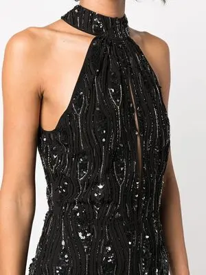 Retrofete Merav Sequin Embellished Mini Dress
