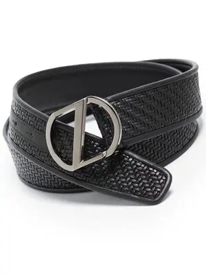 Zegna Z-buckle Leather Belt