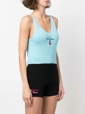 Rossignol Embroidered-logo Knitted Crop-top