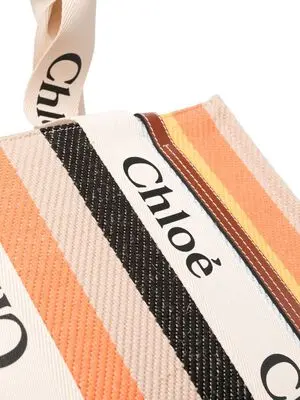 Chloé Woody Large Canvas Tote Bag
