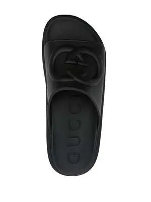 Gucci Interlocking G Slides - Black
