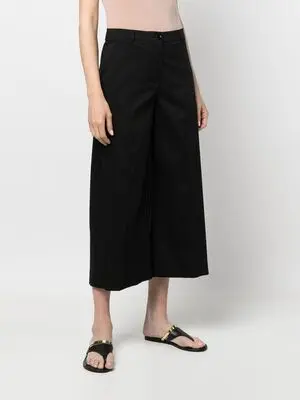 Patrizia Pepe Cropped Palazzo Trousers