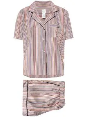 Paul Smith Stripe-print Two-piece Pajama Set - Blue