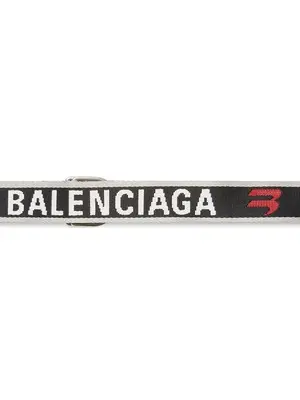 Balenciaga D-ring Logo Skinny Belt