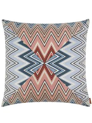 Missoni Birmingham Zig-zag Print Cushion - Pink
