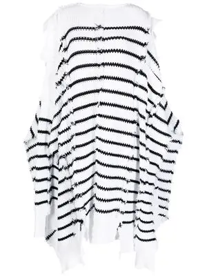 Marni Striped Knitted Cape