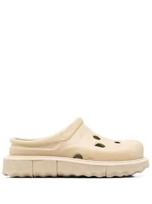 Off-White Sponge Sole Meteor Clogs - Neutrals