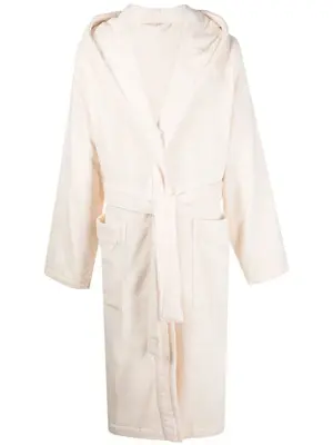 TEKLA Belted Organic-cotton Robe - Neutrals