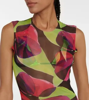 LOUISA BALLOU Printed Minidress