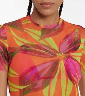 LOUISA BALLOU Printed Beach T-shirt - Multicoloured