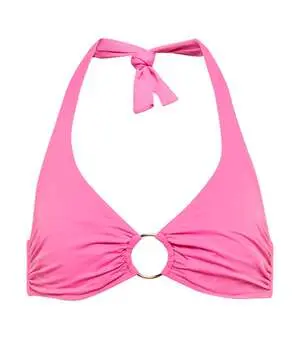 Melissa Odabash Brussels Halterneck Bikini Top - Pink