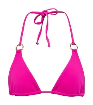 LOUISA BALLOU Mini Ring Bikini Top - Pink
