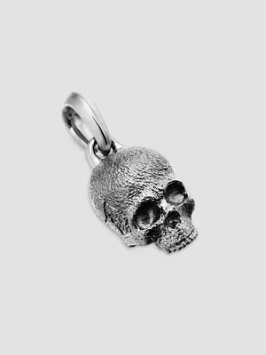 David Yurman Meto Mori Skull Amulet In Sterling Silver, 16mm