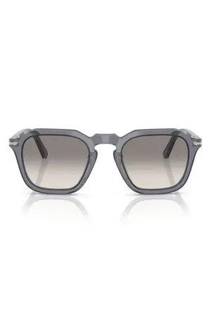 Persol 50mm Square Sunglasses - Transparent Ocean/clear