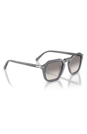 Persol 50mm Square Sunglasses - Transparent Ocean/clear