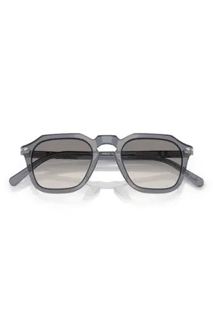 Persol 50mm Square Sunglasses - Transparent Ocean/clear