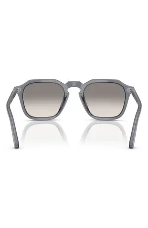 Persol 50mm Square Sunglasses - Transparent Ocean/clear
