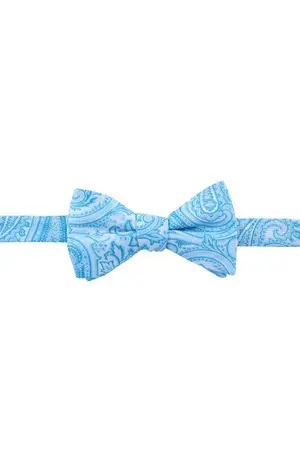 Trafalgar Trafalgar Sutton Pre-Tied Silk Bow Tie Light Blue