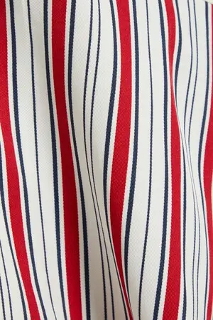 Maje Wrap-effect Striped Playsuit