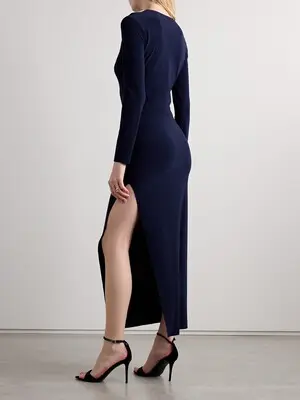 Norma Kamali Stretch-jersey Gown - Blue
