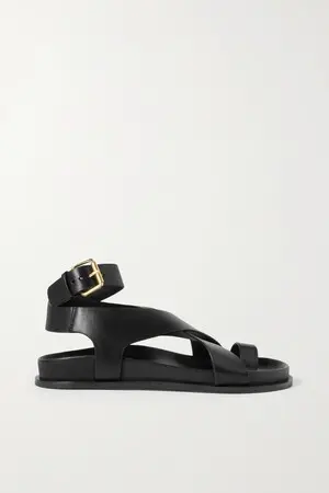 A.emery Jalen Leather Sandals - Black