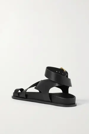 A.emery Jalen Leather Sandals - Black
