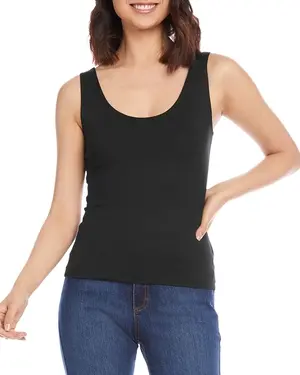 Karen Kane Scoop Neck Tank - Black