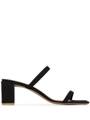 By Far Tanya 60mm Sandals - Black