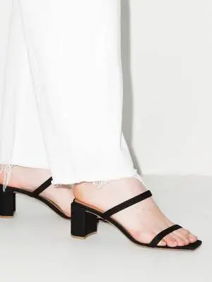 By Far Tanya 60mm Sandals - Black