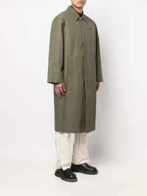 032C Logo-plaque Trench Coat