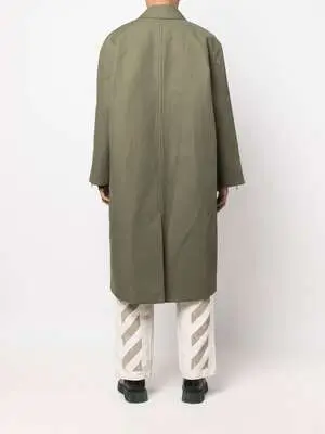 032C Logo-plaque Trench Coat
