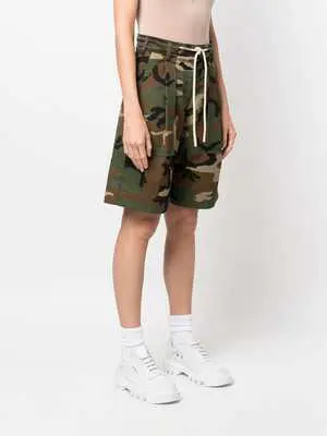 Palm Angels Camouflage-print Knee-length Shorts