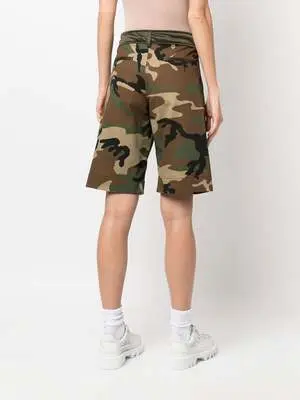 Palm Angels Camouflage-print Knee-length Shorts