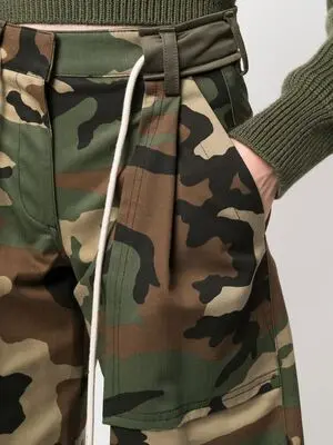 Palm Angels Camouflage-print Knee-length Shorts