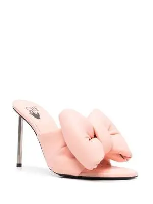 Off-White Bow-detail Padded Sandals - Pink