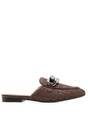 Casadei Chain-detail Mules - Brown