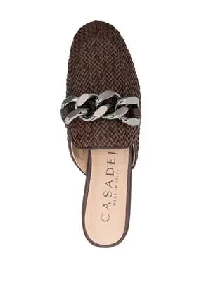 Casadei Chain-detail Mules - Brown