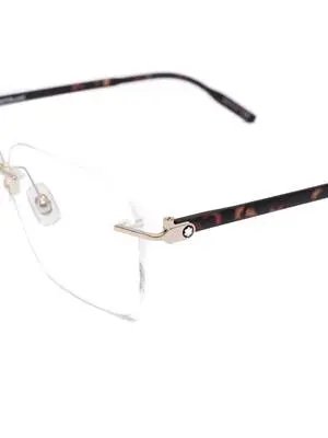Montblanc Rimless Rectangular-frame Glasses
