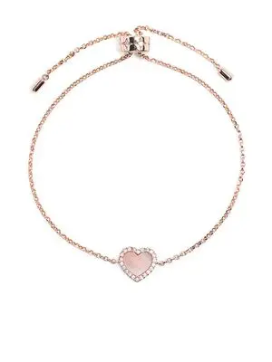 APM MONACO Crystal-embellished Heart Charm Necklace - Gold